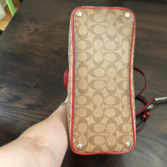 Coach | Bags | Coach Peyton Signature Cora Domed Satchel | Poshmark